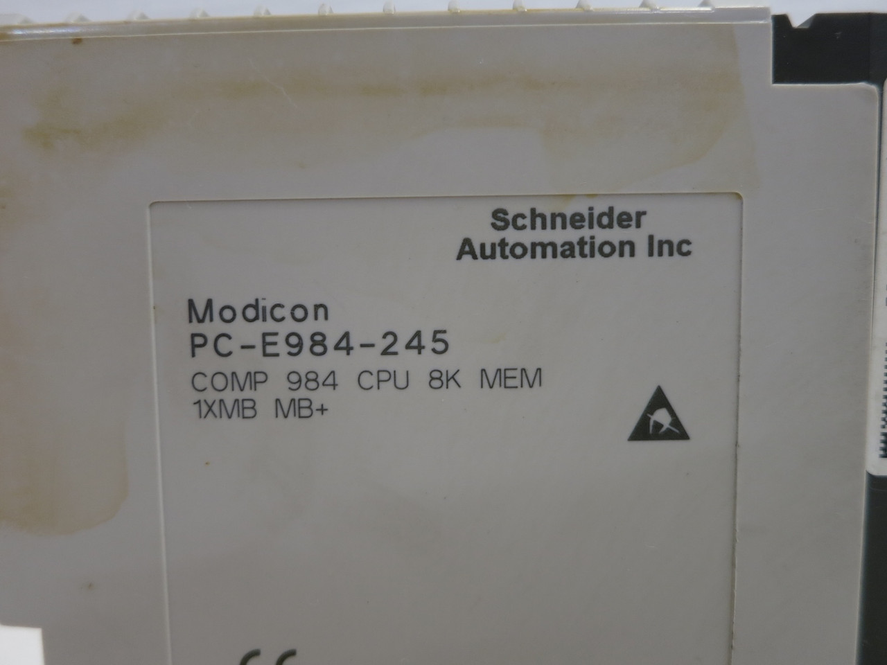 Modicon PC-E984-245 984 Programmable Controller CPU Schneider Automation PLC (DW6319-1) - River ...